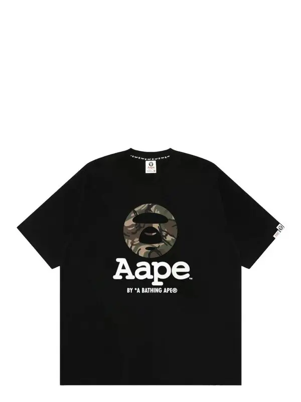 AAPE BY *A BATHING APE Aapeunvs Moonface T-shirt - Black