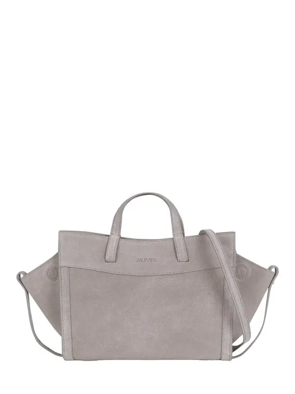 SAONARA BRAND Suede Mini Shopping Bag - Grey