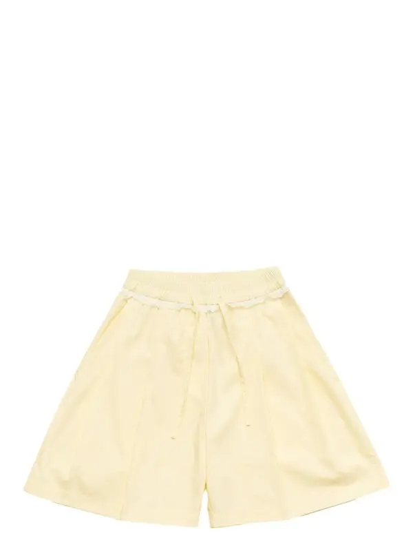 ALAS Cotton Poplin Shorts In Butter - Yellow