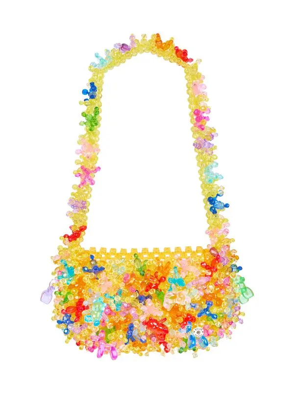TILLIE BEADS Rainbow Mallow Shoulder Bag - Yellow