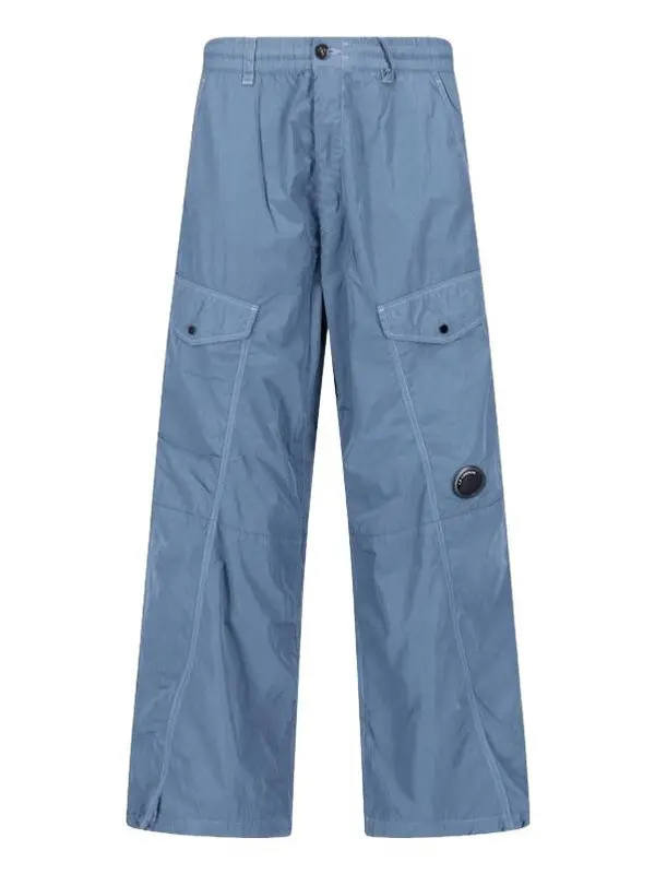 C.P. COMPANY Wide-leg Cargo Trousers - Blue