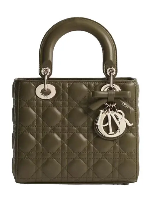 Dior Small Lady Shoulder Bag - Khaki