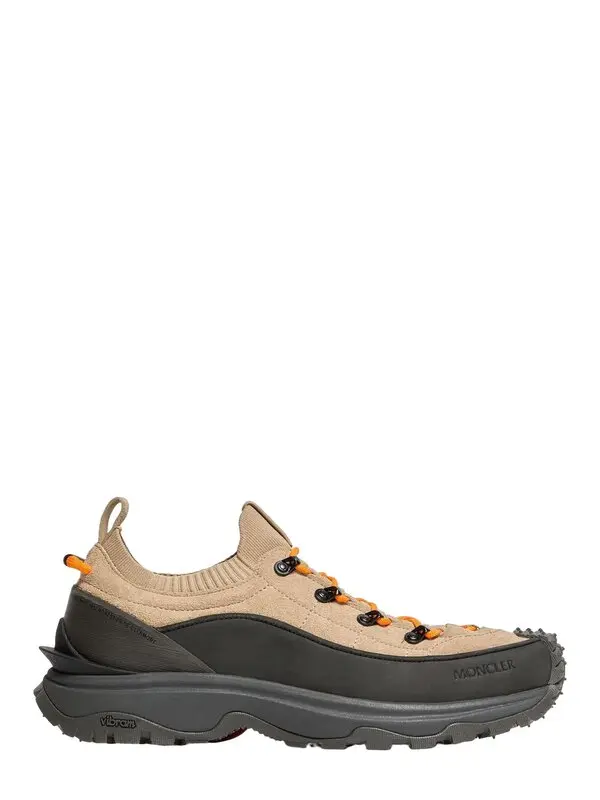 Moncler Trailgrip Lite3 Suede Sneakers - Black