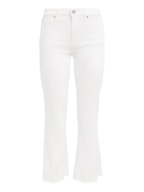 7 For All Mankind Dojo Cropped Jeans - White