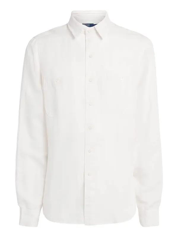 Polo Ralph Lauren Linen-silk Classic Fit Shirt - White
