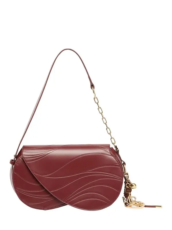Marina Rinaldi Faux Leather Shoulder Bag - Red