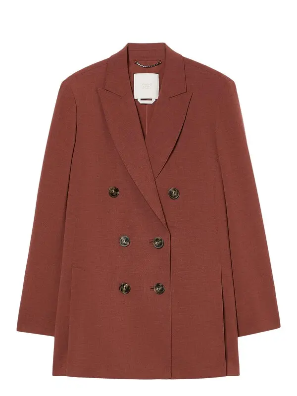Marina Rinaldi Chenzia Double-breasted Blazer - Red