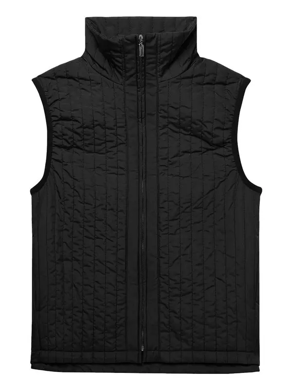 LE17SEPTEMBRE Quilted Shell Vest - Black