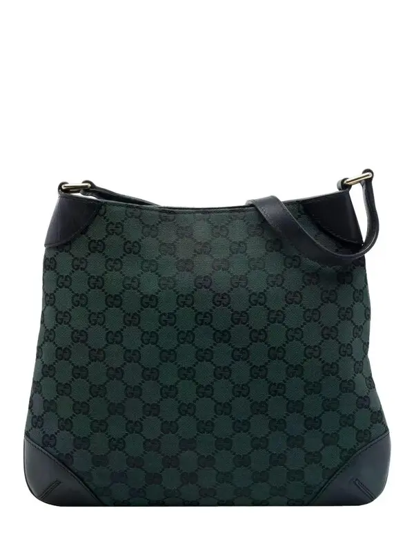 Gucci Gg Canvas Shoulder Bag - Green