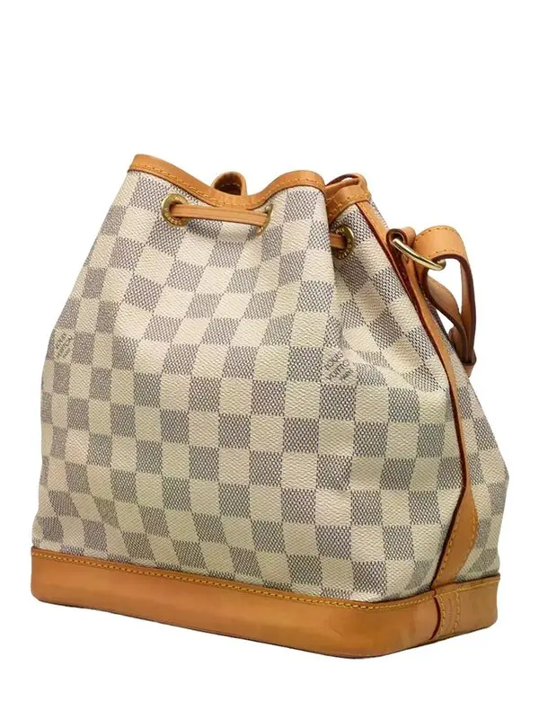 LOUIS VUITTON Damier Azur Noe Bb Bucket Bag - White