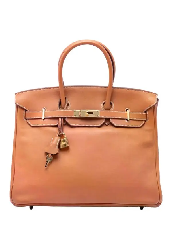 Hermès 2009 Courchevel Birkin Retourne 35 Satchel - Brown