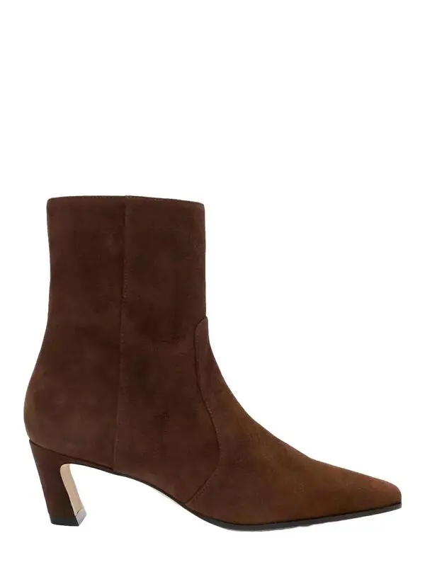STUART WEITZMAN Ankle Boots With Sculptural Heel - Brown