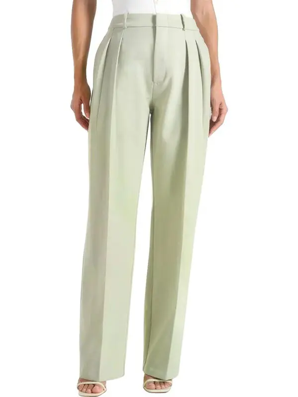 Manière De Voir Tailored Twin Pleat Trousers - Green