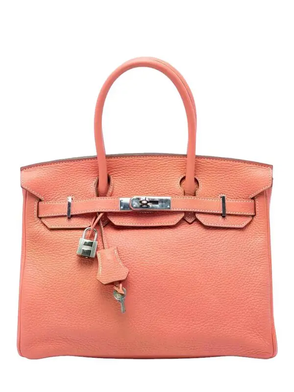 Hermès 2013 Clemence Birkin Retourne 30 Handbag - Orange