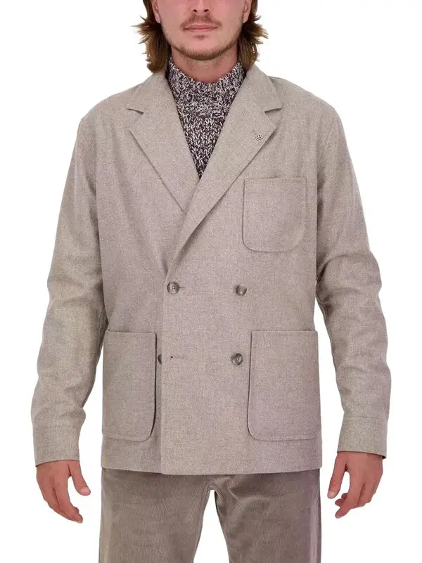 Tagliatore Double-breasted Patch-pocket Blazer - Neutrals