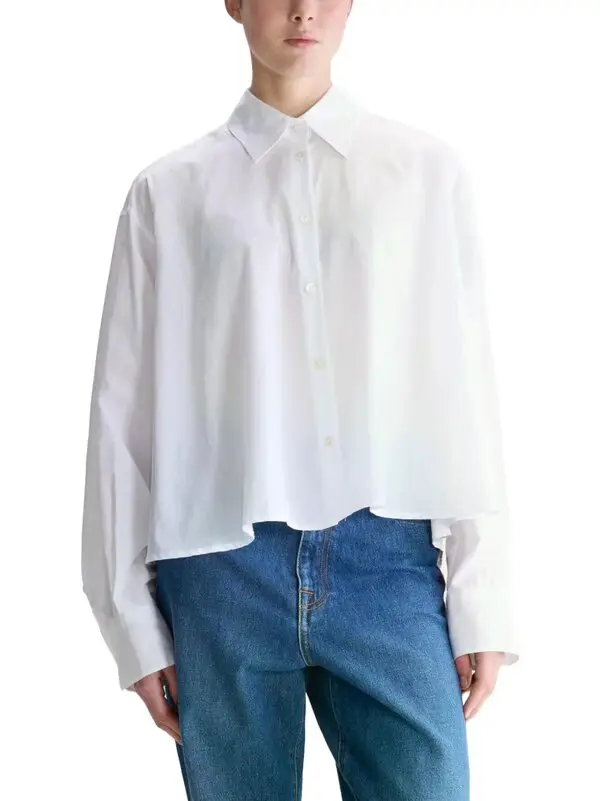BELLEROSE Cotton Box-pleat Shirt - White