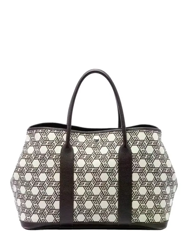 Hermès Toile So H And Negonda Garden Party 36 Tote Bag - White