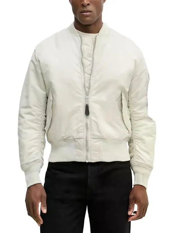 Alpha Industries Heritage Zip-up Bomber Jacket - White
