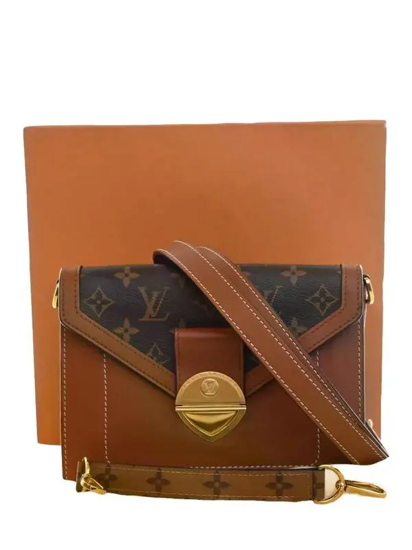 LOUIS VUITTON 2018 Monogram Retro Biface Satchel - Brown