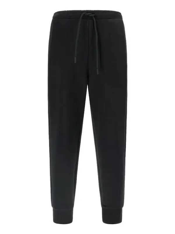 BOSS Hadiko Stretch-cotton Track Pants With Puff-print Logo - Black