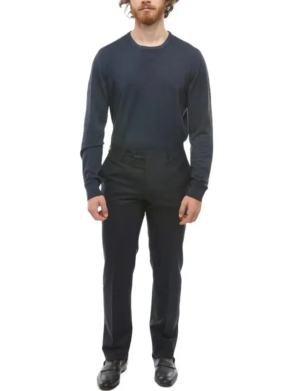 Corneliani Academy Pleated Trousers - Blue