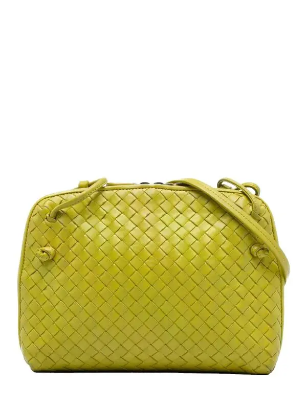 Bottega Veneta Intrecciato Nodini Crossbody Bag - Yellow