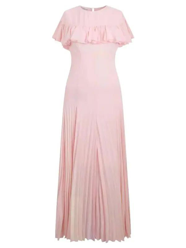 Philosophy Di Lorenzo Serafini Ruffled Pleated Maxi Dress - Pink
