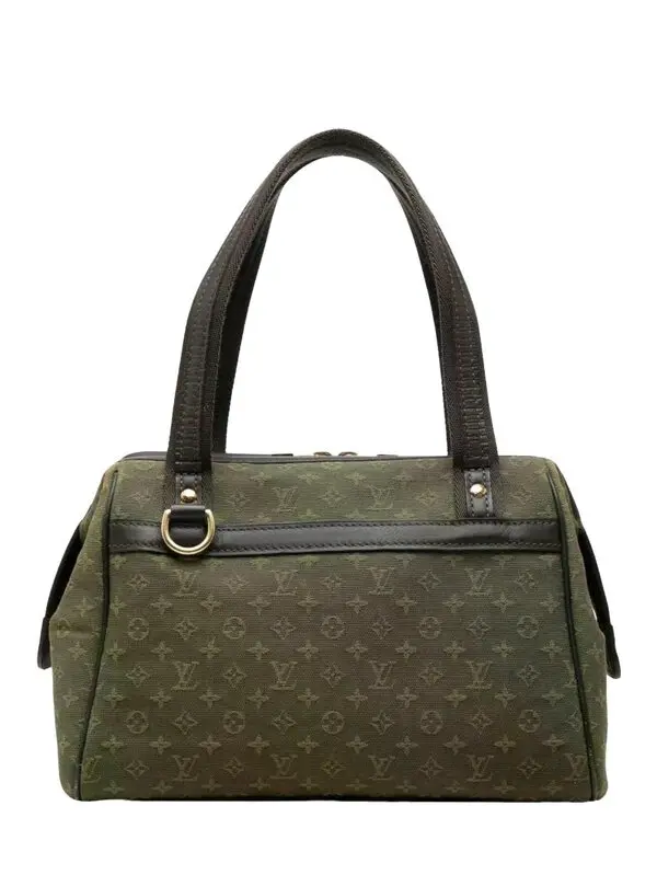 LOUIS VUITTON Monogram Mini Lin Josephine Pm Handbag - Green