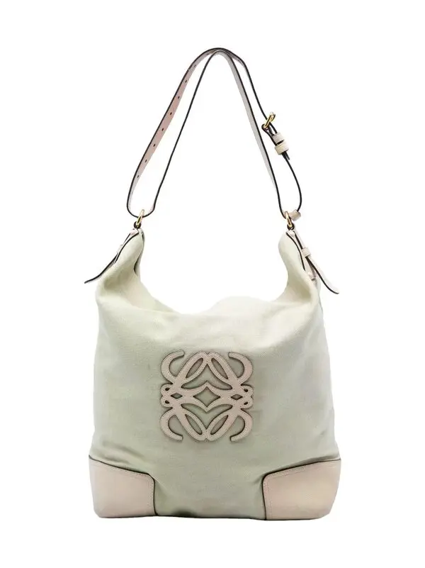 Loewe Canvas Anagram Shoulder Bag - Brown