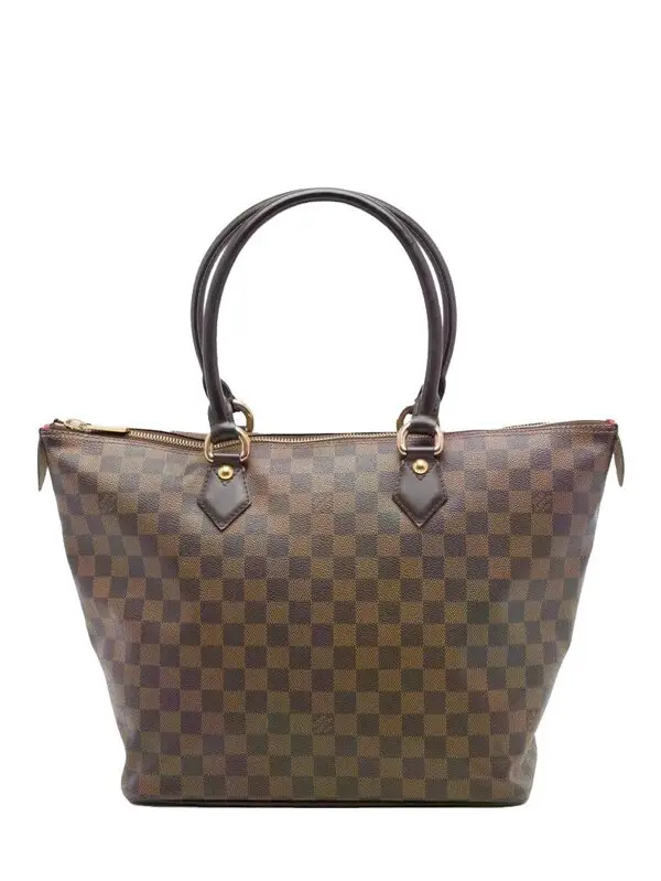 LOUIS VUITTON 2008 Damier Ebene Saleya Mm Tote Bag - Brown