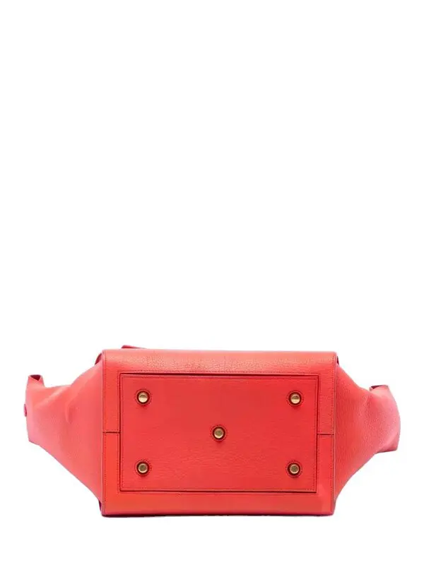 Celine Grained Calfskin Tie Knot Tote Bag - Red