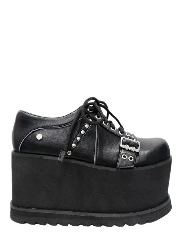ALTERCORE Platform Lace-up Shoes - Black