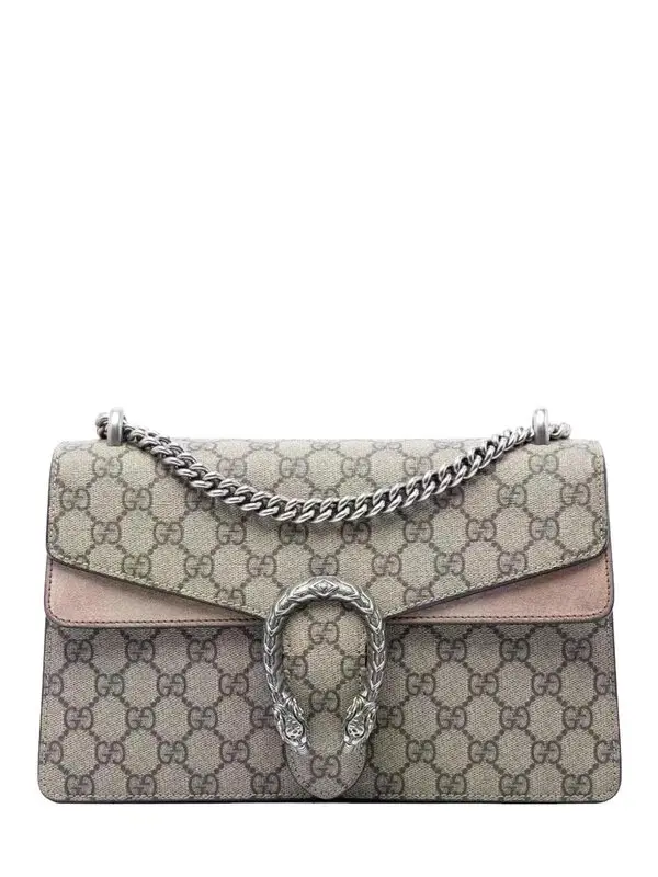 Gucci Gg Supreme Dionysus Shoulder Bag - Neutrals