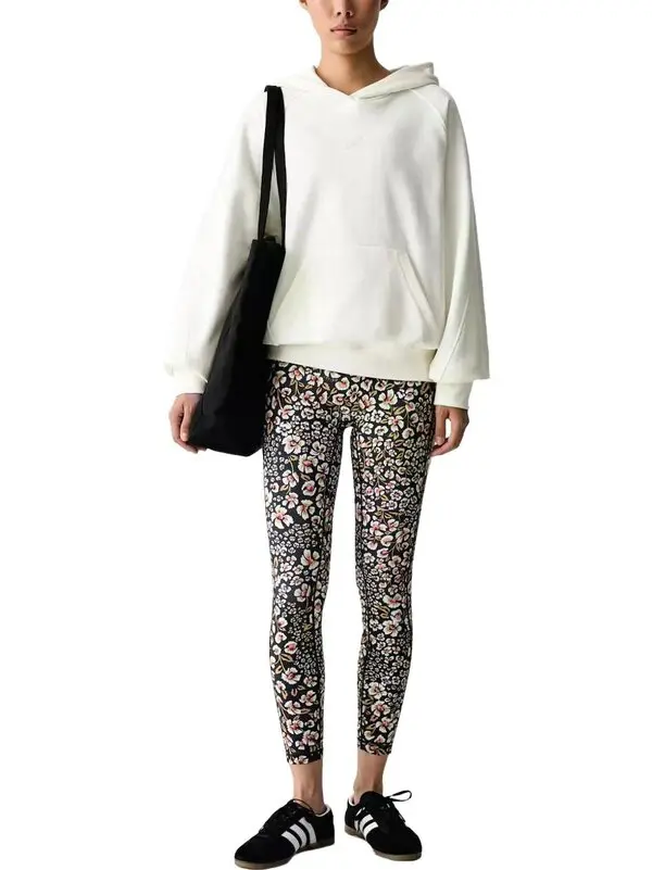 Adidas Farm Rio Optime Floral-print Leggings - Black