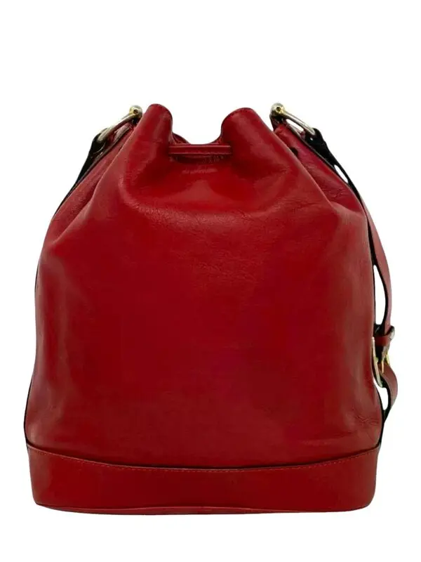 Celine 2014 Leather Bucket Bag - Red