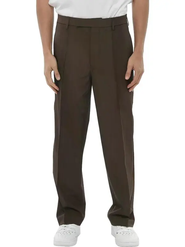 Neil Barrett Pintuck Slim-fit Trousers - Brown
