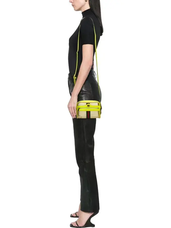 Gucci Ophidia Mini Pvc Crossbody Bag - Yellow