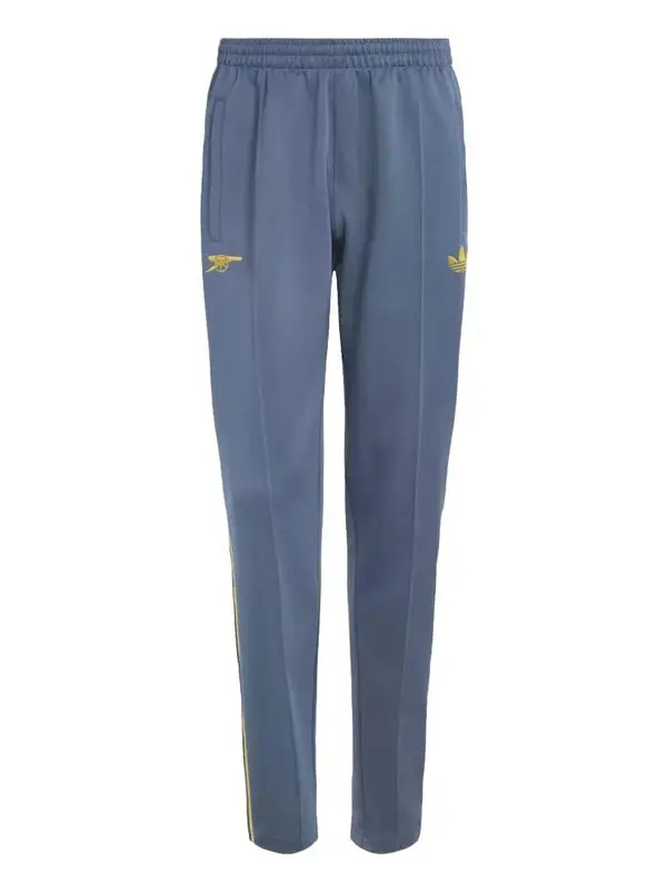 Adidas Logo-embroidered Side-stripe Track Pants - Blue