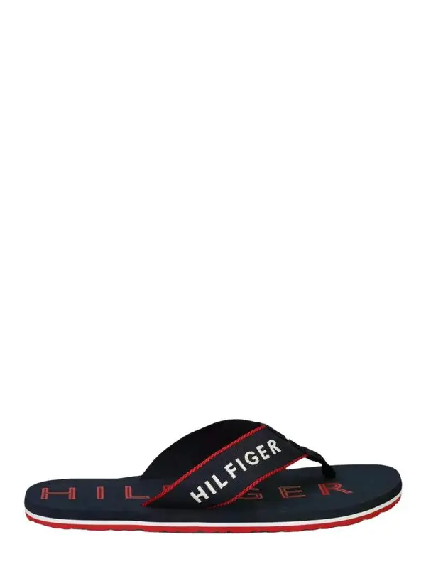 Tommy Hilfiger Logo-print Flip-flops - Blue