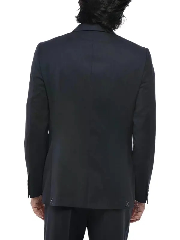 Corneliani Single-breasted Jacquard Suit - Blue