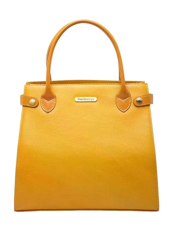 Burberry 20th Century Leather Handbag - Yellow