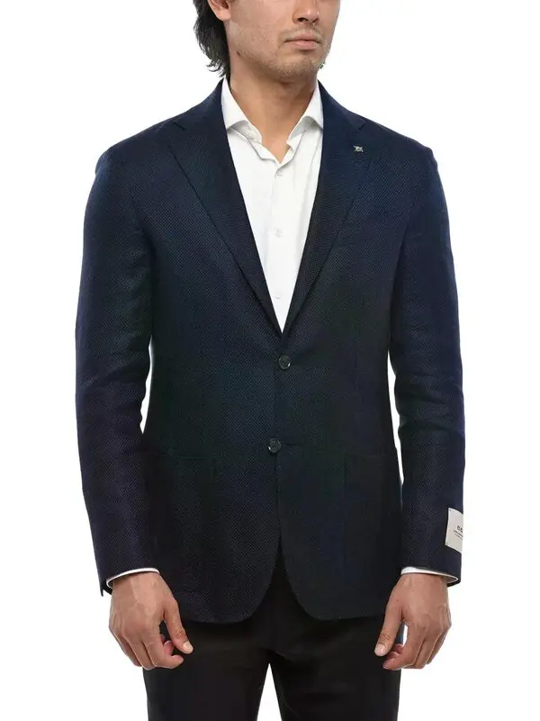 Corneliani Patch-pocket Single-breasted Blazer - Blue
