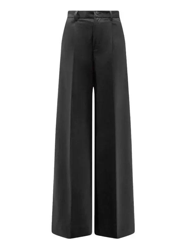 HEVO Torreveneri Wide-leg Darted Trousers - Black