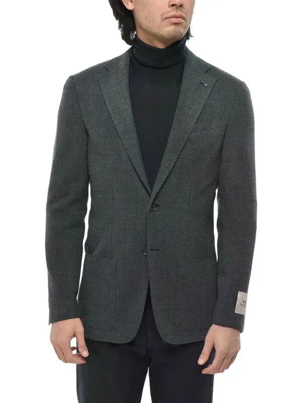 Corneliani Single-breasted Jacket - Green
