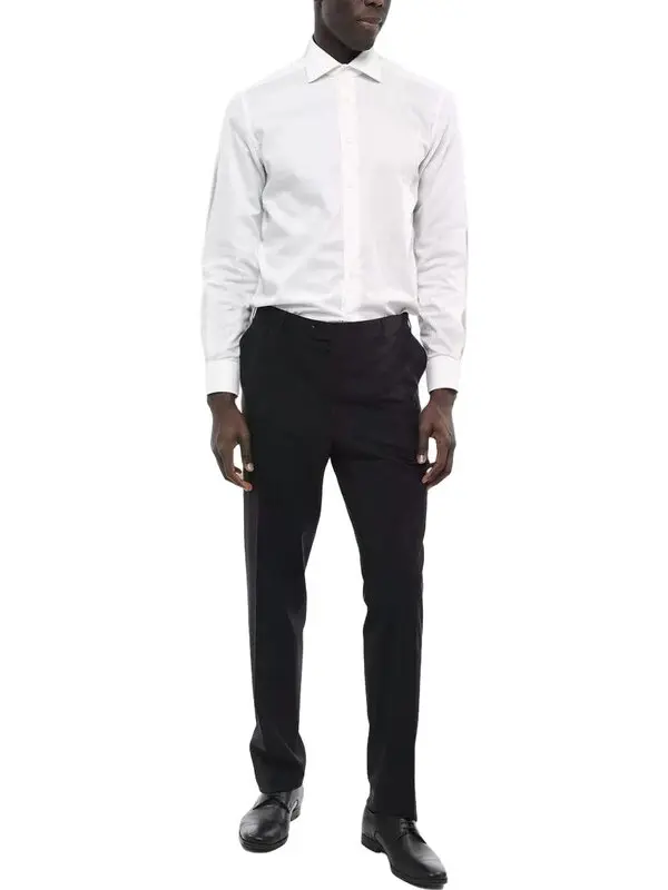 Corneliani Tailored Pressed Crease Trousers - Blue