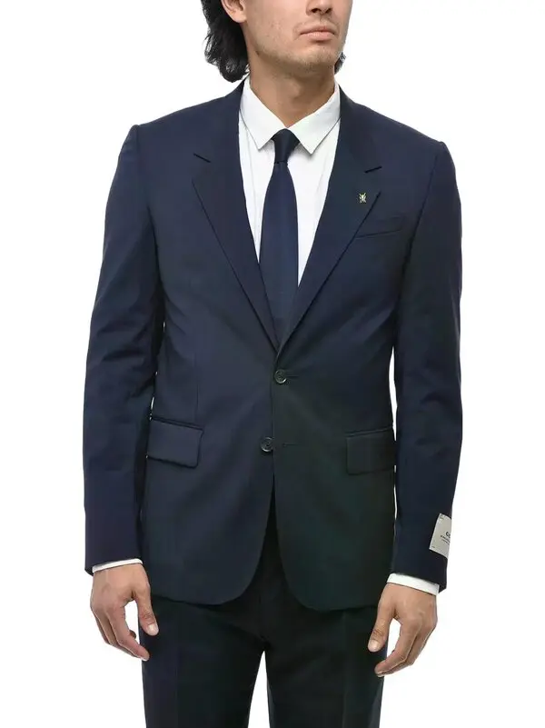 Corneliani Flap-pocket Single-breasted Suit - Blue
