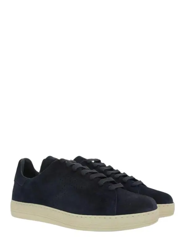 TOM FORD Perforated Detail Lace-up Sneakers - Blue
