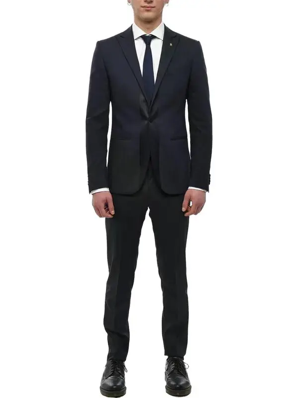 Corneliani Satin-trim Three-piece Suit - Blue