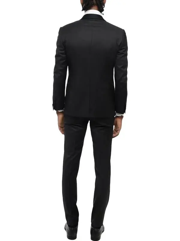 Corneliani Shawl-collar Three-piece Suit - Black