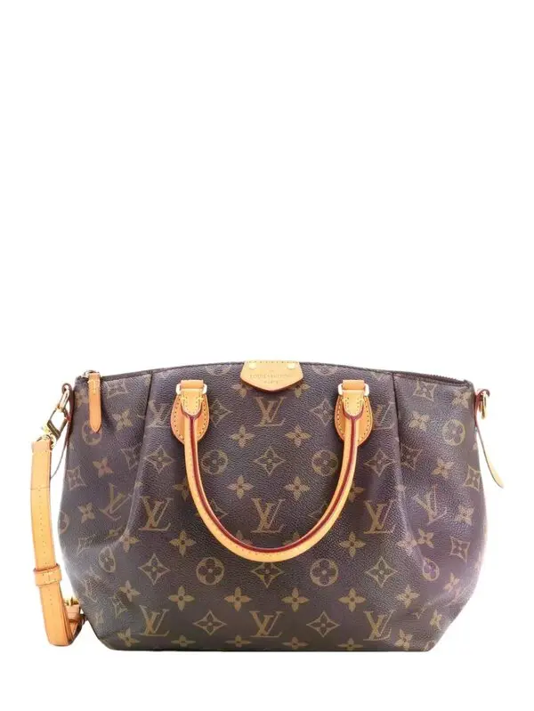LOUIS VUITTON Monogram Canvas Pm Satchel Handbag - Brown